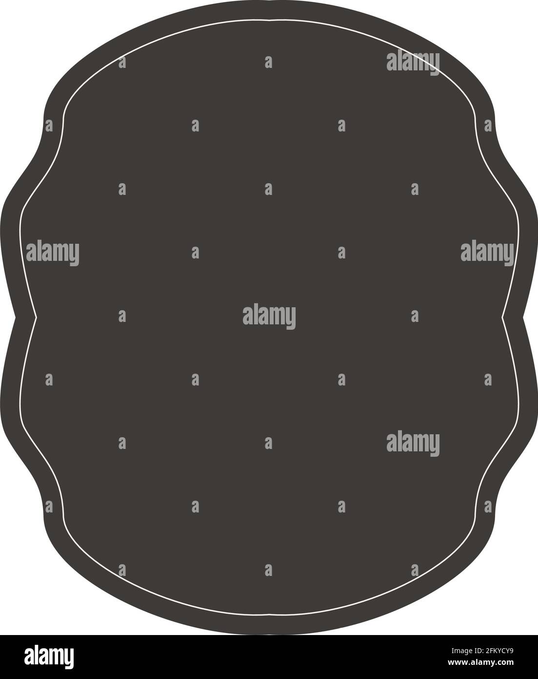 black emblem template on white background Stock Vector Image & Art - Alamy