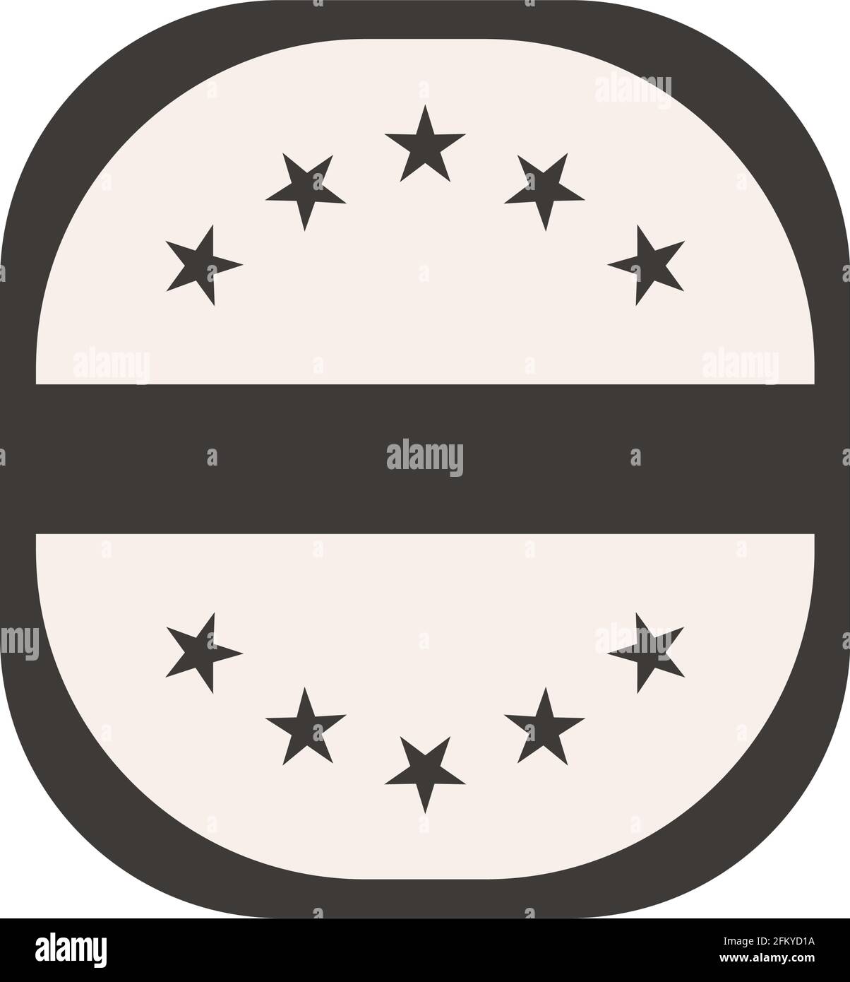 silhouette label frame with stars Stock Vector Image & Art - Alamy