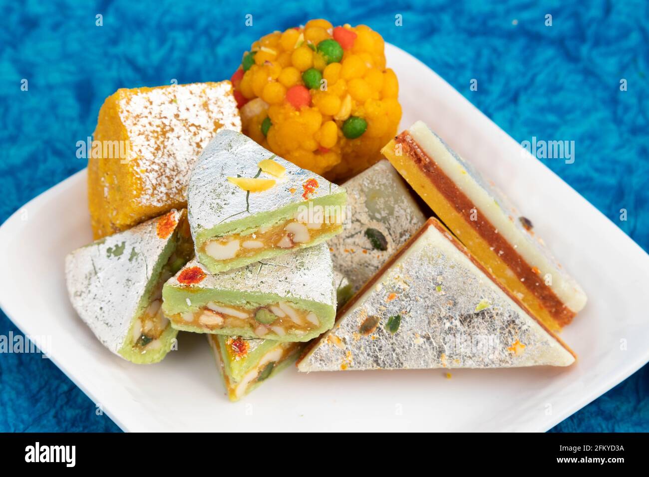 Variety Indian Mithai Kaju Gulkand Kaju Diamond Kaju Jalebi Ladoo Kaju ...