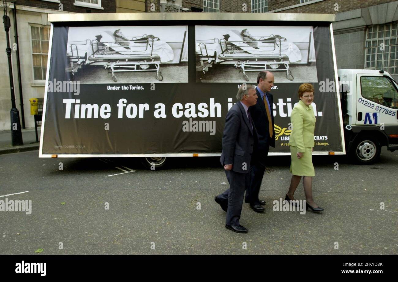 THE LIBERAL DEMOCRATS MAY 2001 UNVEILING OF A NEW POSTER THIS MORNING ...