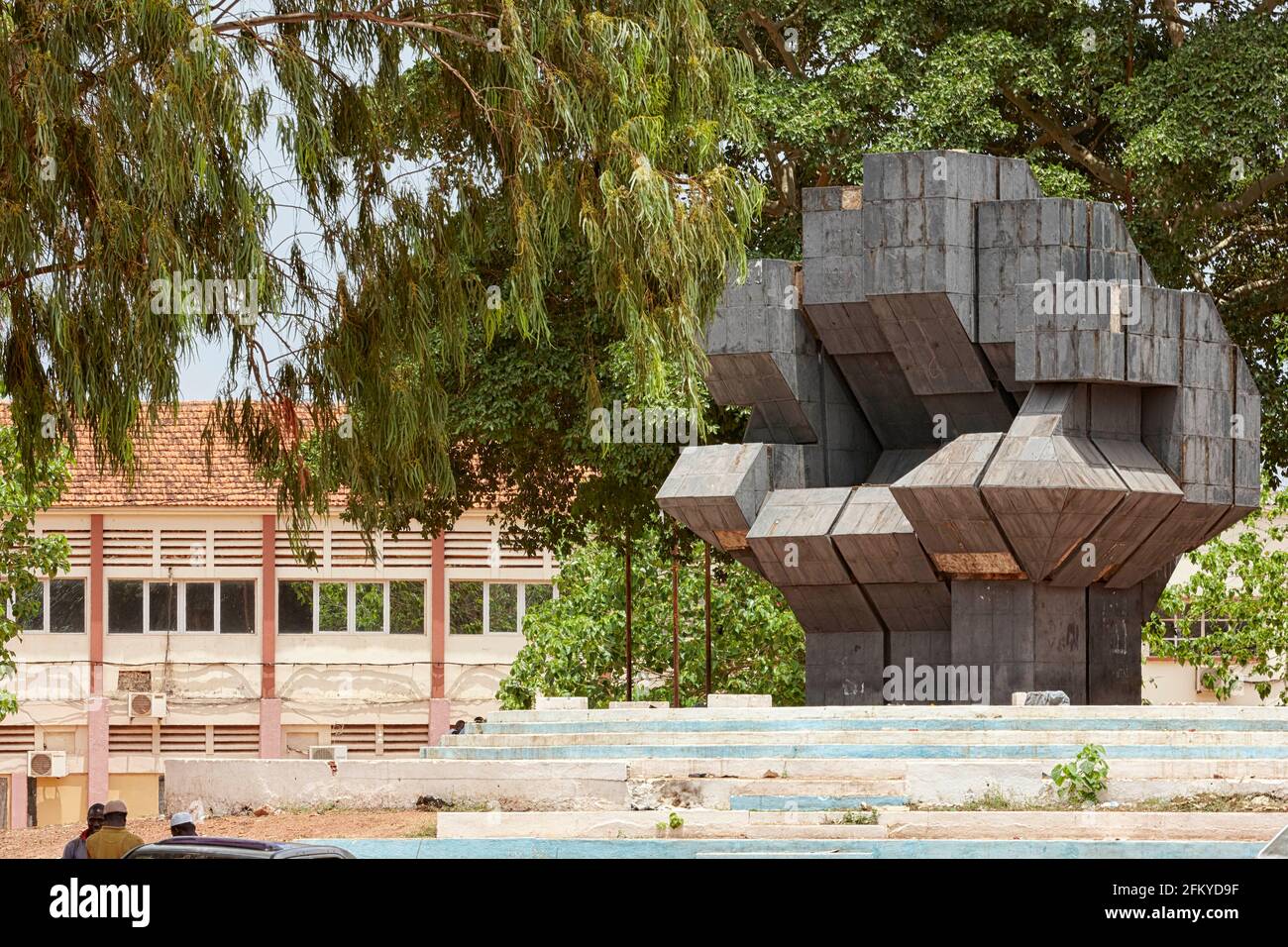Monument for Pidjiguiti Massacre The Hand of Timba in Bissau Guinea ...