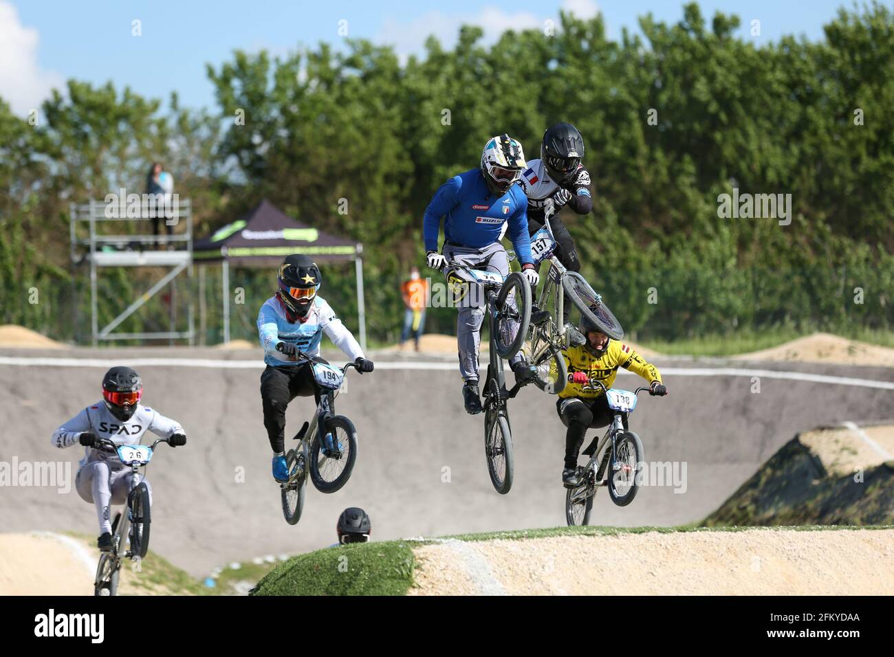 Verona, Italy. 02nd May, 2021. Mattia FURLAN of Italy (74) leads the ...