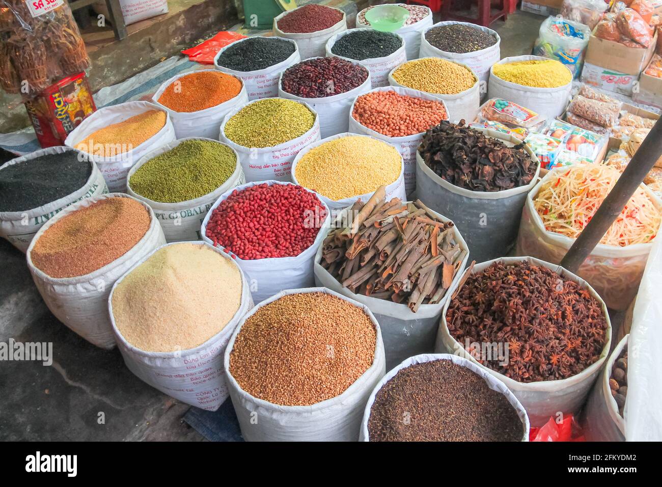 Hanoi, Vietnam - February 28 2019: A vibrant, colourful, traditional ...