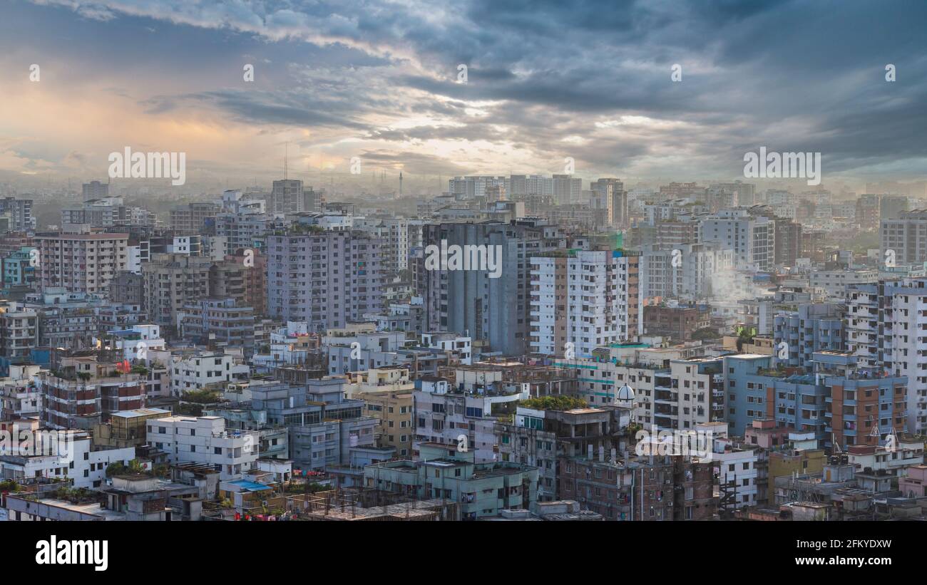 Dhaka CityScape with lots of buildings Stock Photo - Alamy