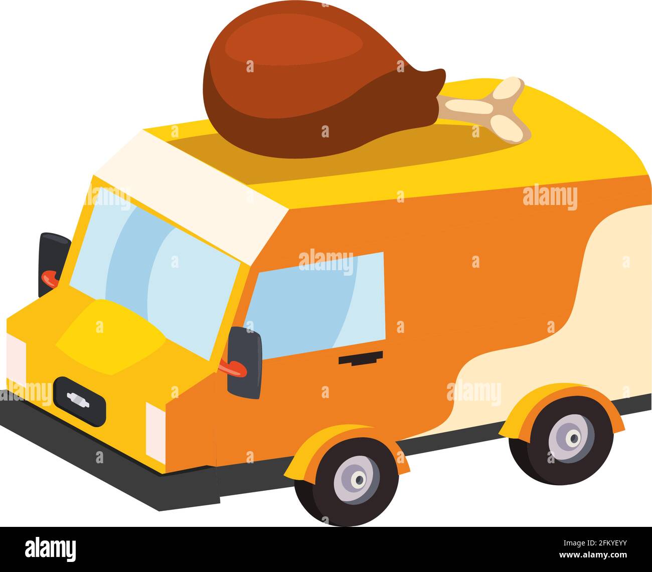 Chicken market street Stock Vector Images - Alamy