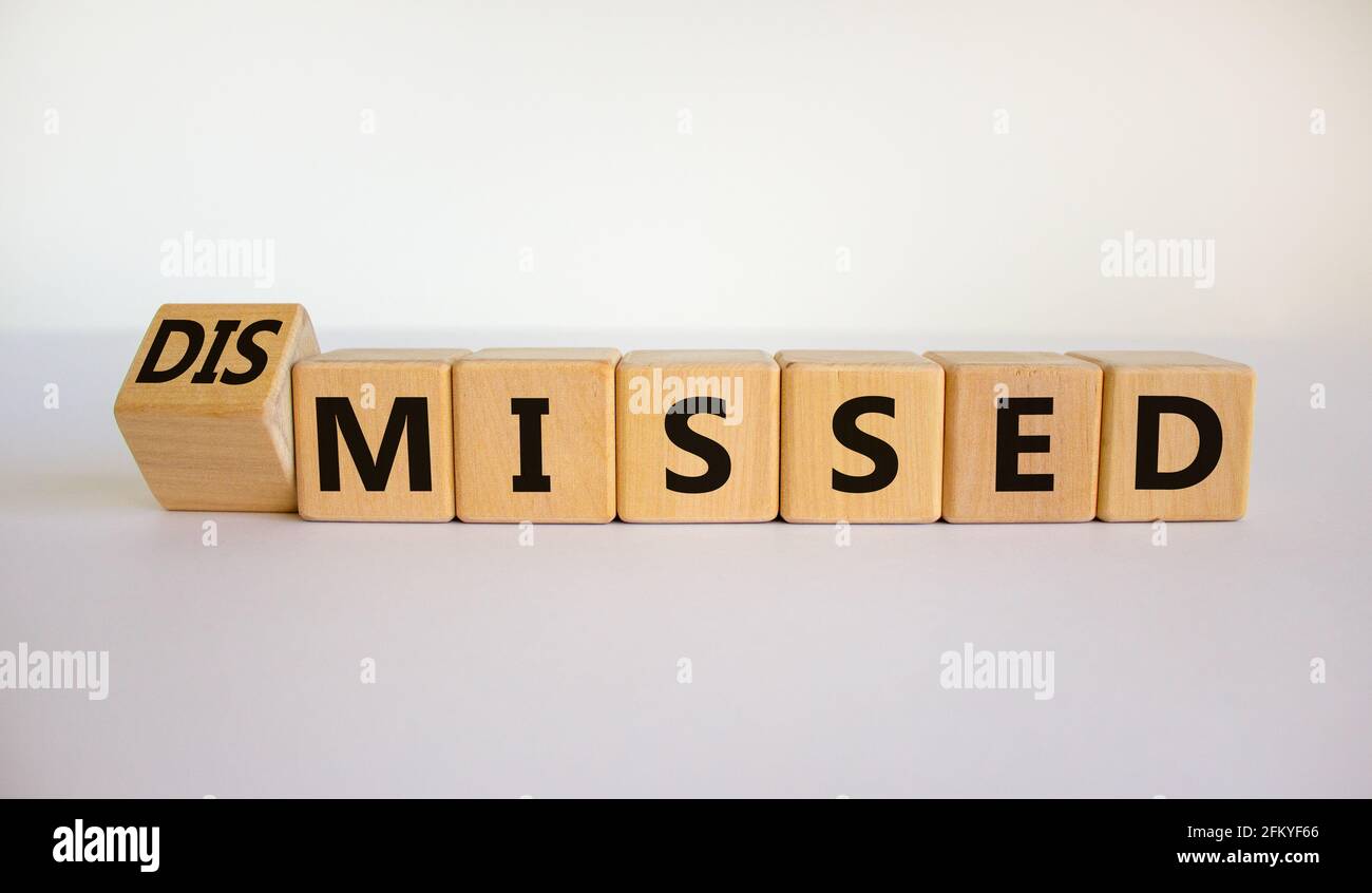 Missed or dismissed symbol. Turned the cube and changed the word ...