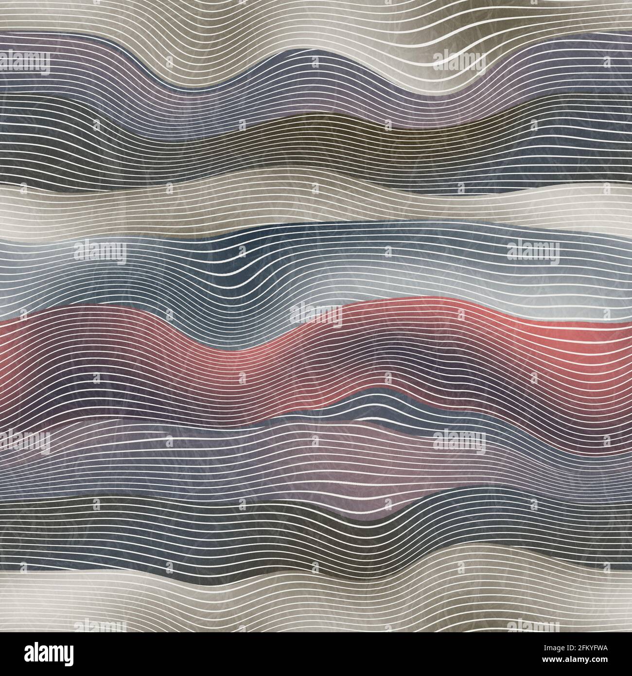 Seamless natural landscape hill pattern for print Stock Photo - Alamy