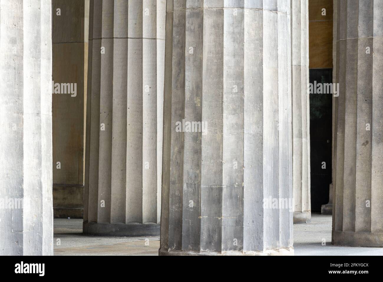 Urban abstract architectural thick column Stock Photo - Alamy