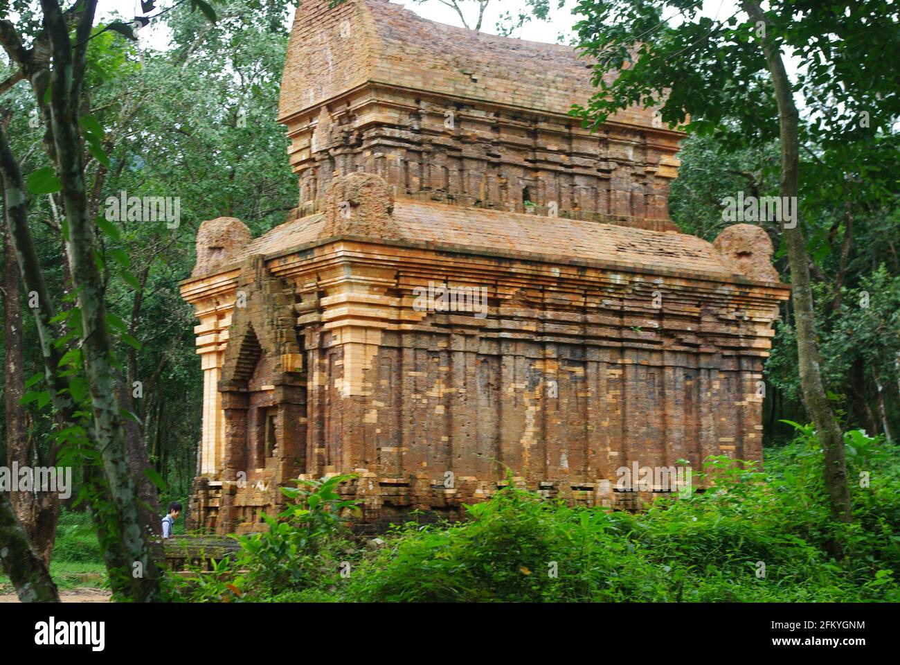Temple in jungle setting at My Son, ancient city of the Champa ...