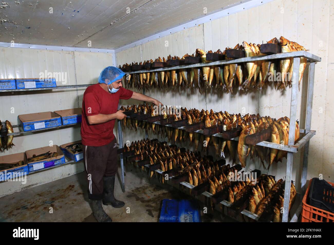 Al Maghazi camp, The Gaza Strip, Palestine. 4th May, 2021. Palestinians ...