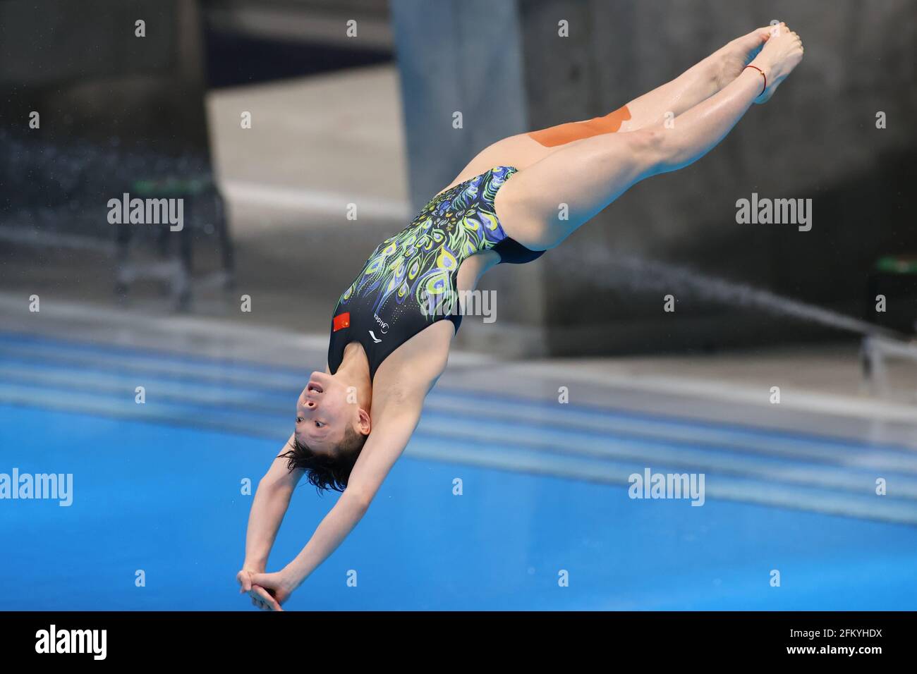 Tokyo Aquatics Centre, Tokyo, Japan. 4th May, 2021. Yiwen Chen (CHN ...