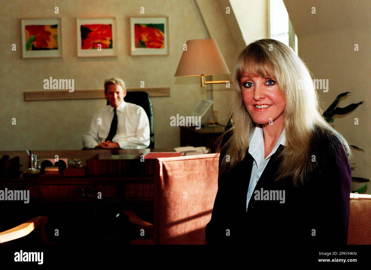 Pattie Winward who works for Rick Haythornwaite Nov 2000 Stock Photo ...