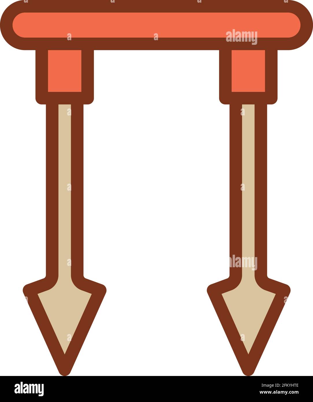 Croquet tool icon. Outline Croquet tool vector icon for web design ...