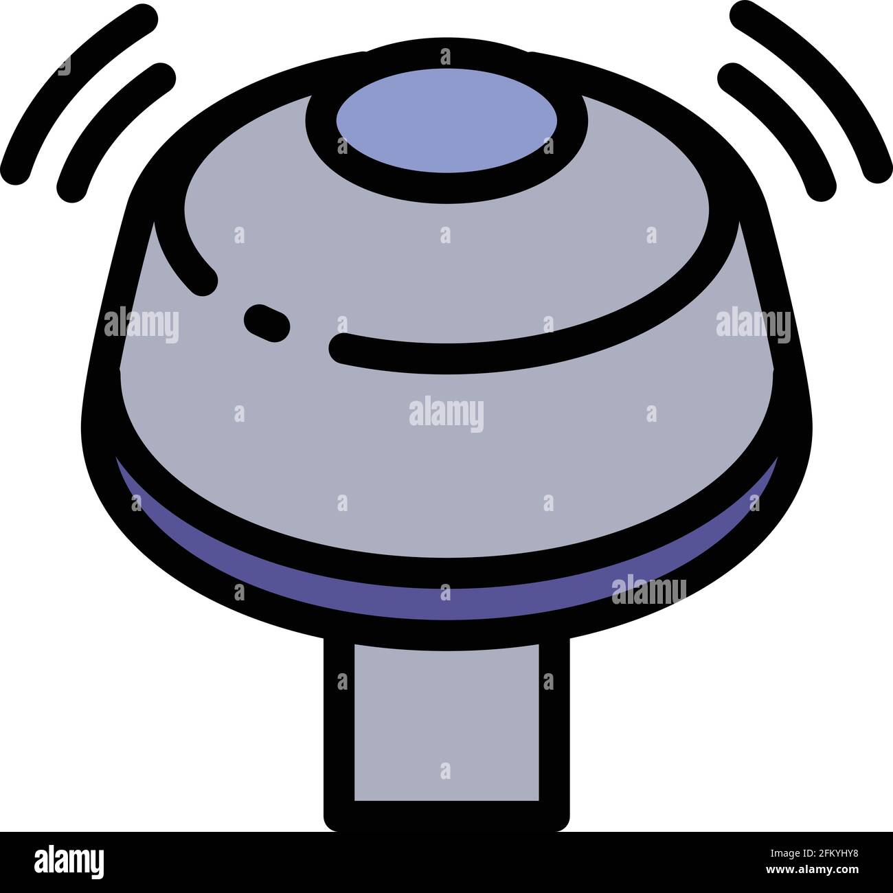 Bike ringer icon. Outline Bike ringer vector icon for web design ...