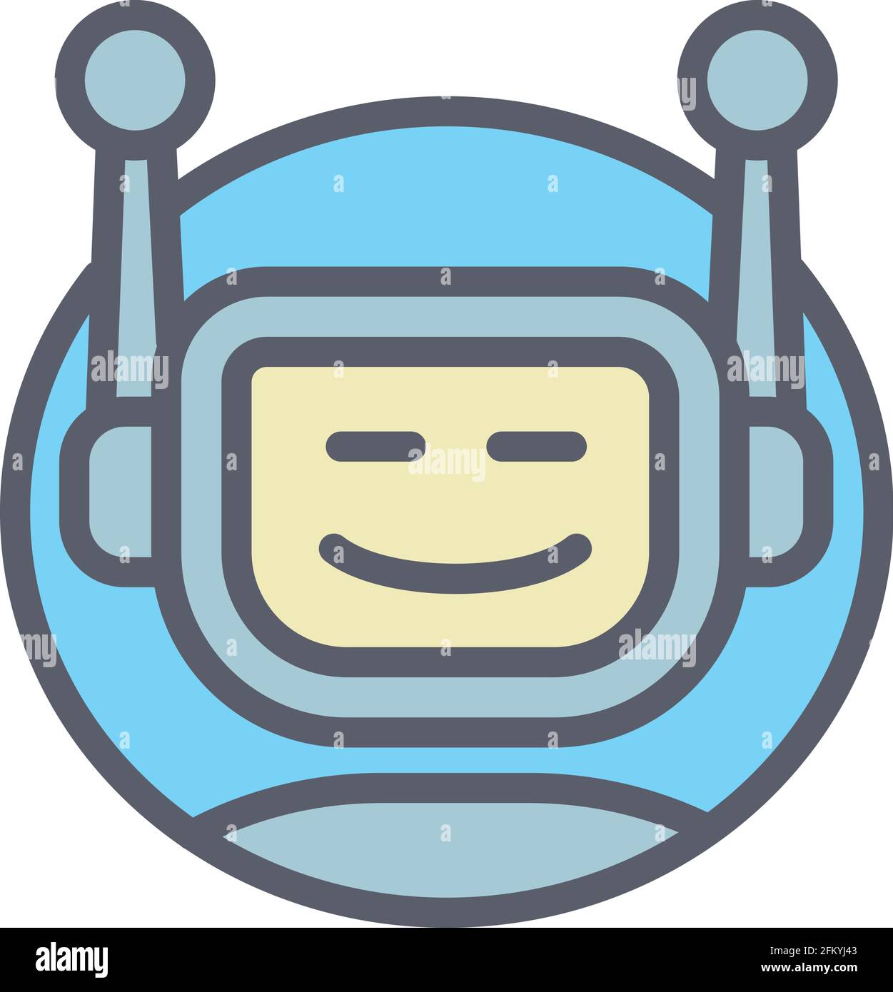 Mobile chatbot icon. Outline Mobile chatbot vector icon for web design ...