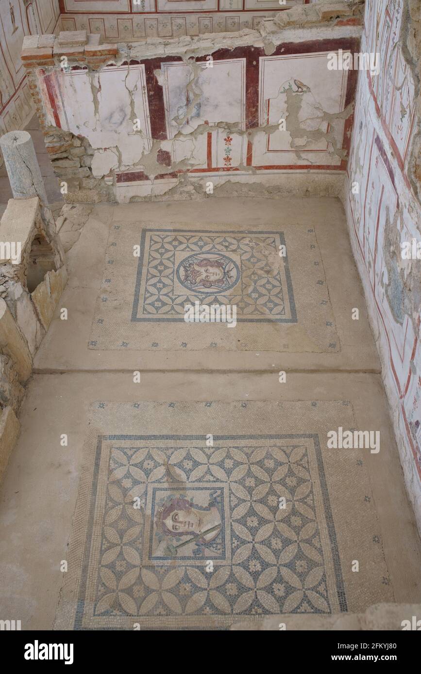 Terrace Houses in Ephesus Ruins, are a settlement area consisting of ...