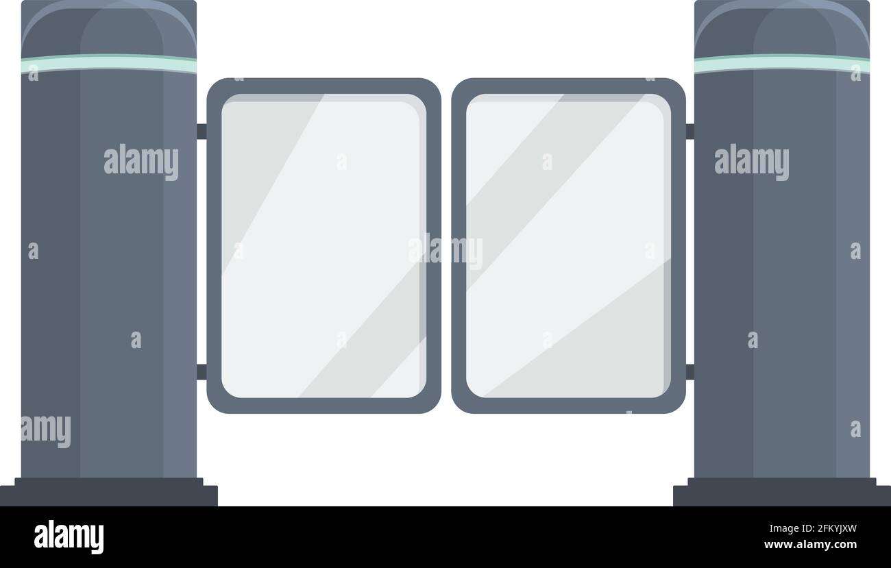 Smart gate icon. Cartoon and flat of Smart gate vector icon for web ...