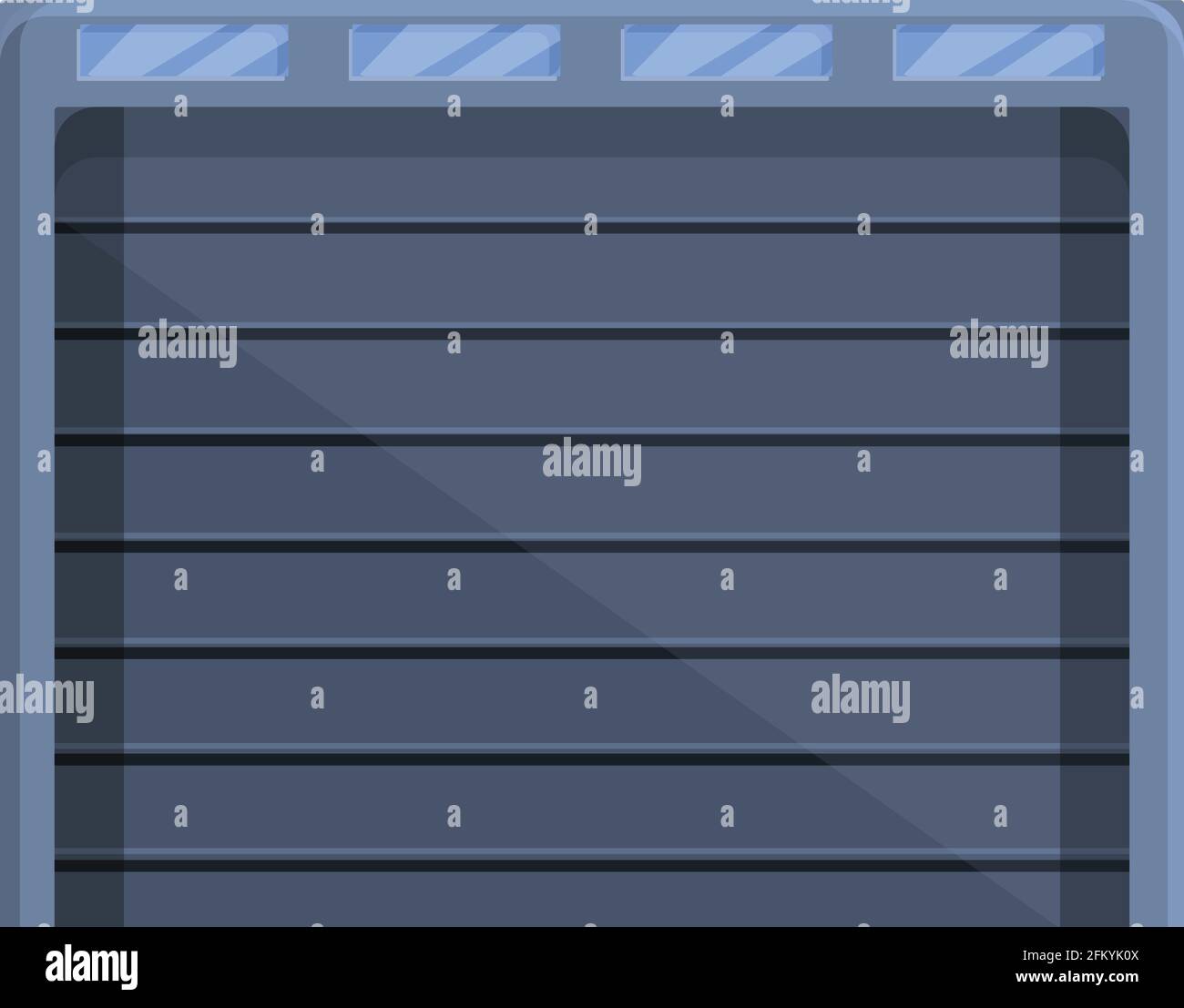 Garage automatic gate icon. Cartoon and flat of Garage automatic gate ...