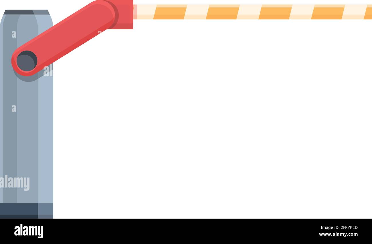 Smart barrier icon. Cartoon and flat of Smart barrier vector icon for ...