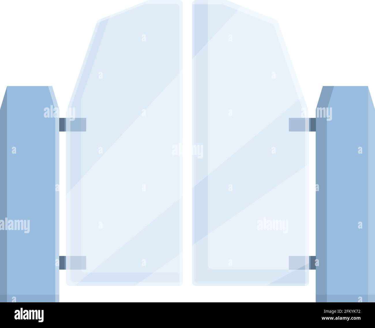 Access smart gate icon. Cartoon and flat of Access smart gate vector ...
