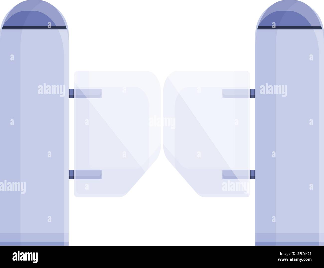 Check automatic gate icon. Cartoon and flat of Check automatic gate ...