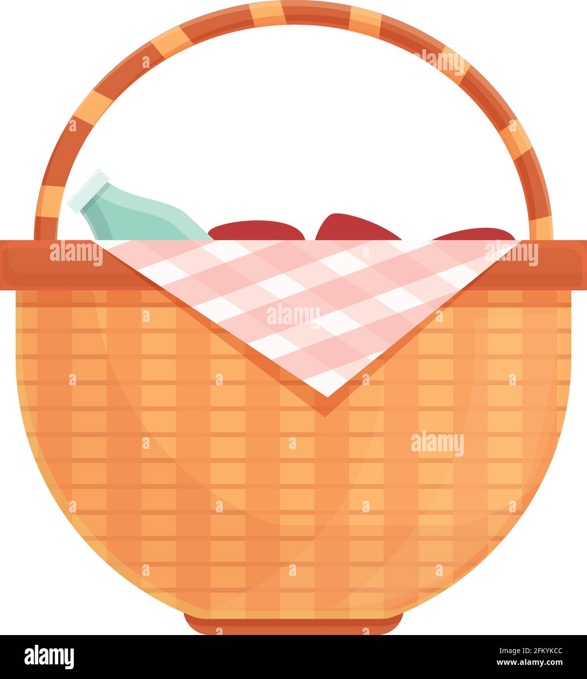 Traditional basket icon. Cartoon and flat of Traditional basket vector ...