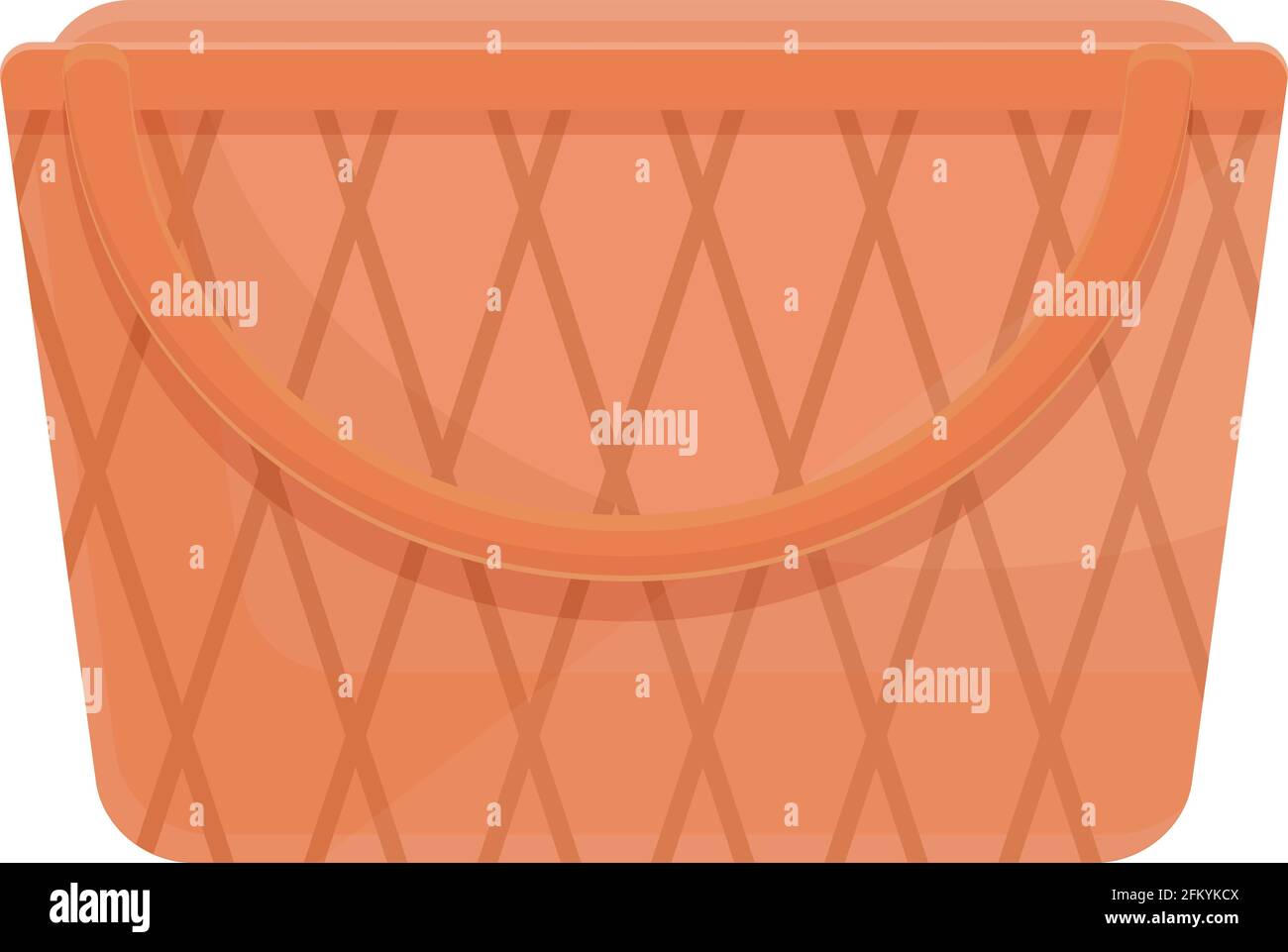 Rural basket icon. Cartoon and flat of Rural basket vector icon for web ...