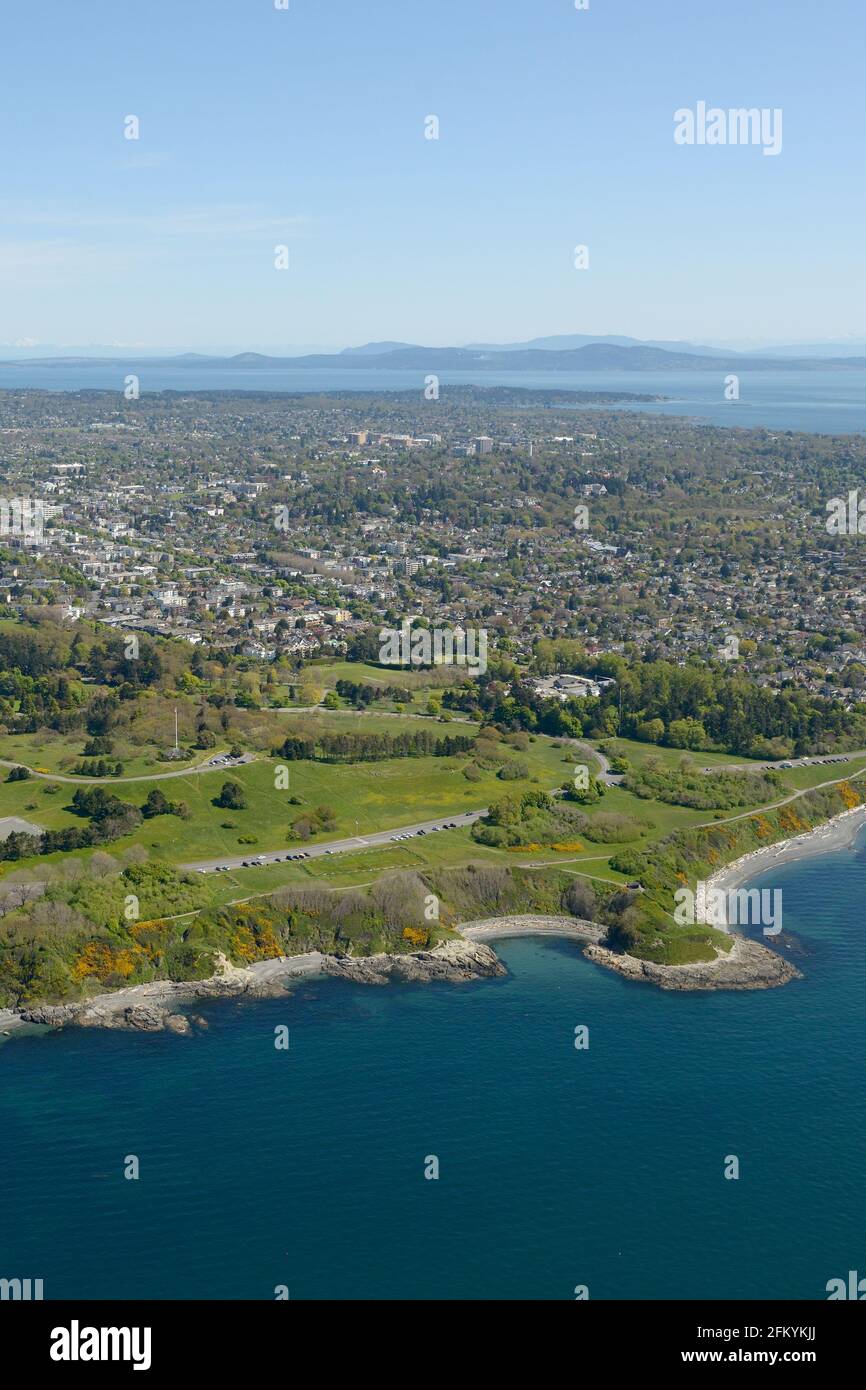 Beacon Hill Park and Dallas Road, Aerial Photo, Victoria, Vancouver ...