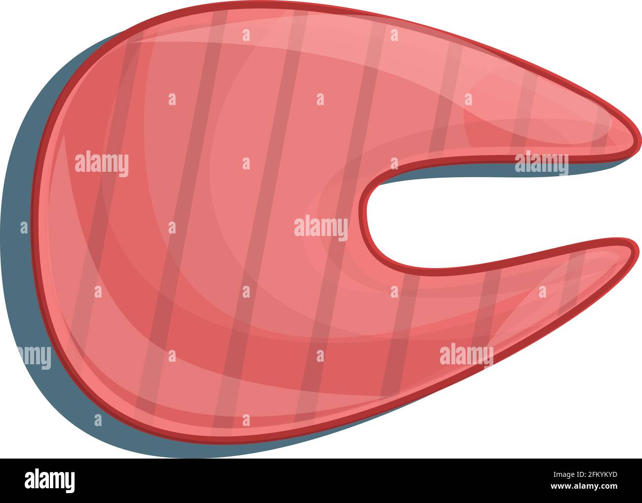 Roasted fish icon. Cartoon and flat of Roasted fish vector icon for web ...