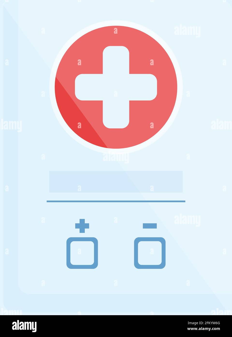 Medical result icon. Cartoon and flat of Medical result vector icon for ...