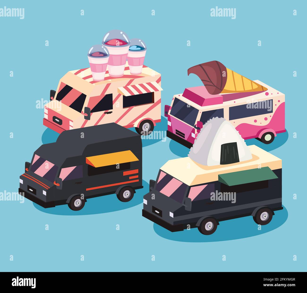 Chinese trucks Stock Vector Images - Alamy