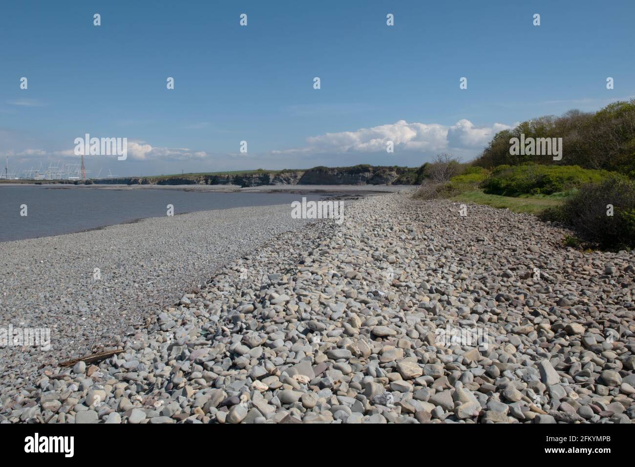 Lilstock Beach on the Somerset section of England Coast Path Stock ...