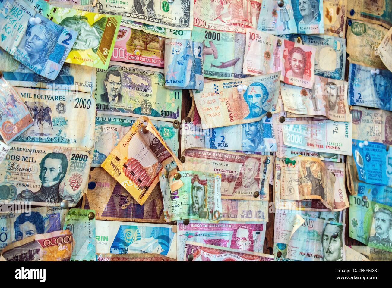 World banknotes bills hi-res stock photography and images - Alamy