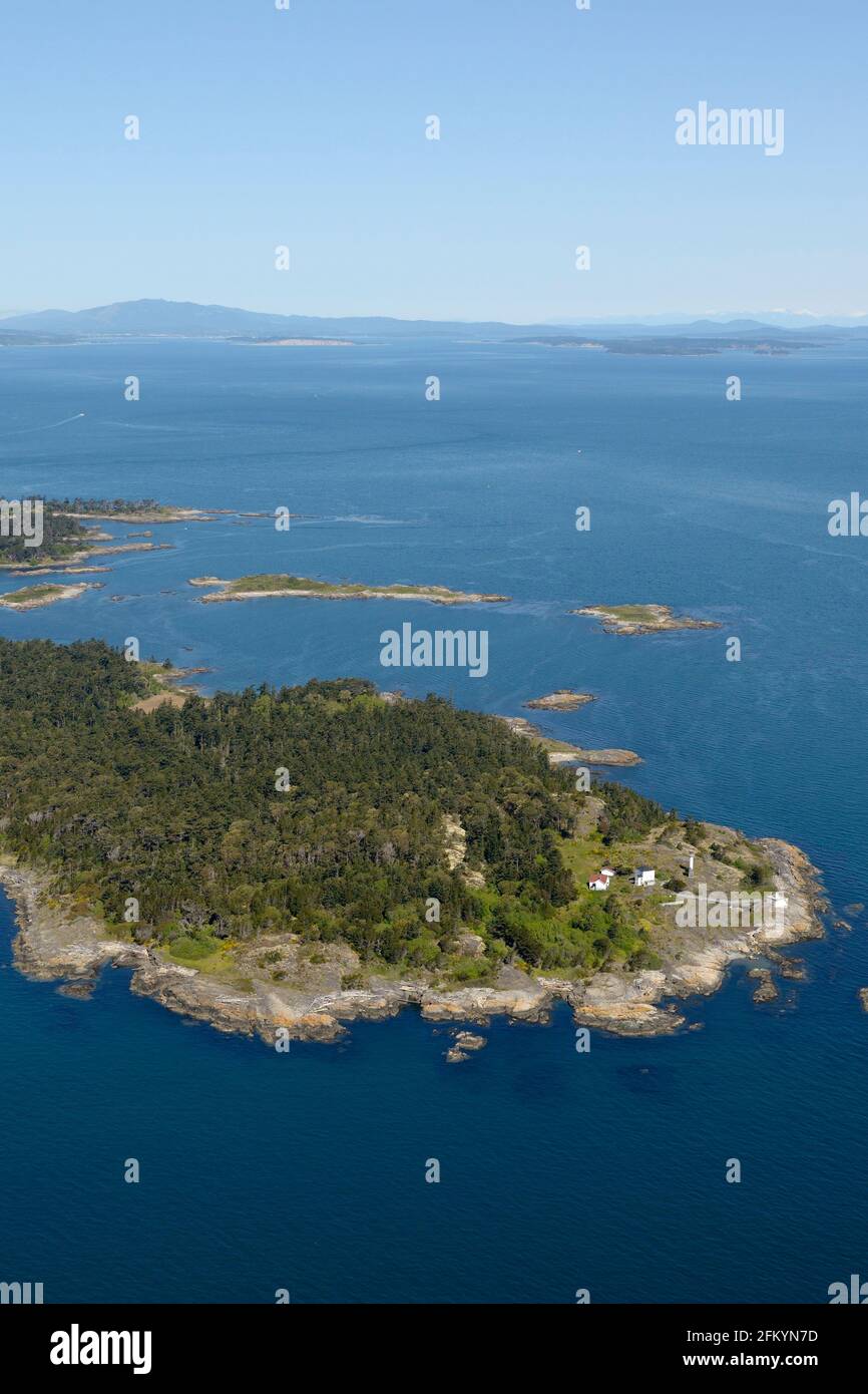 Aerial image of Discovery Island Marine Provincial Park, Vancouver ...