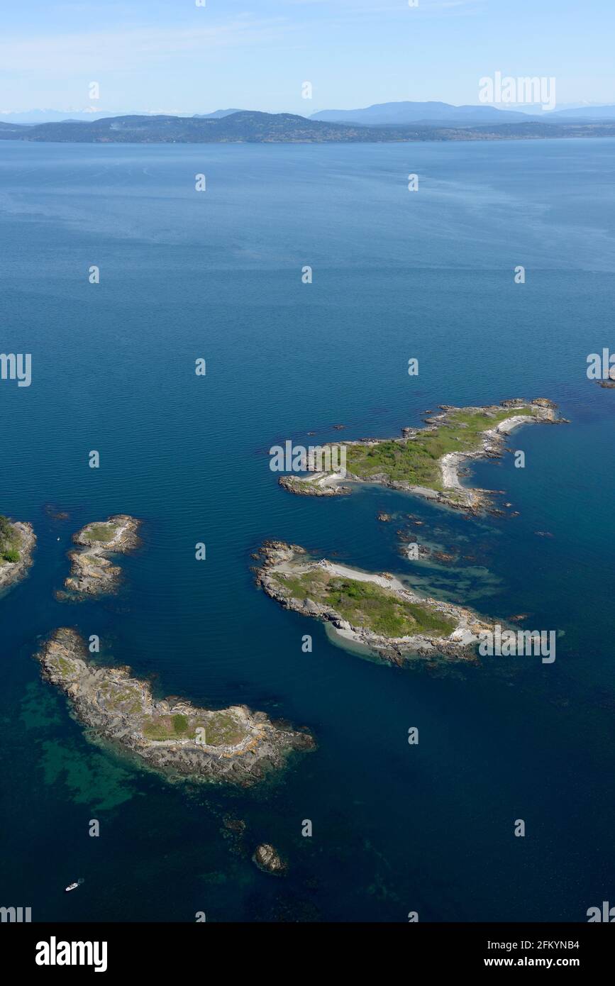 Aerial photo of Discovery Island Marine Provincial Park, Vancouver ...