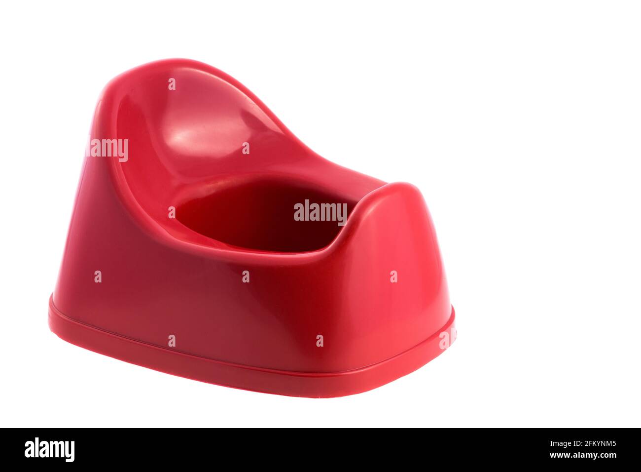 Red Plastic Potty For Children; Photo On White Background Stock Photo ...