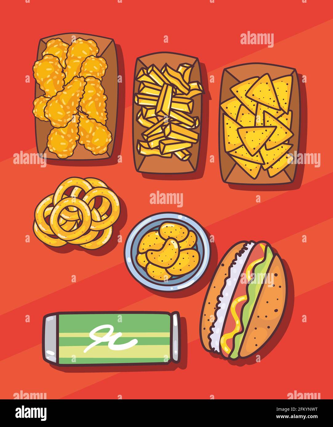 fast food and meal icons Stock Vector Image & Art - Alamy