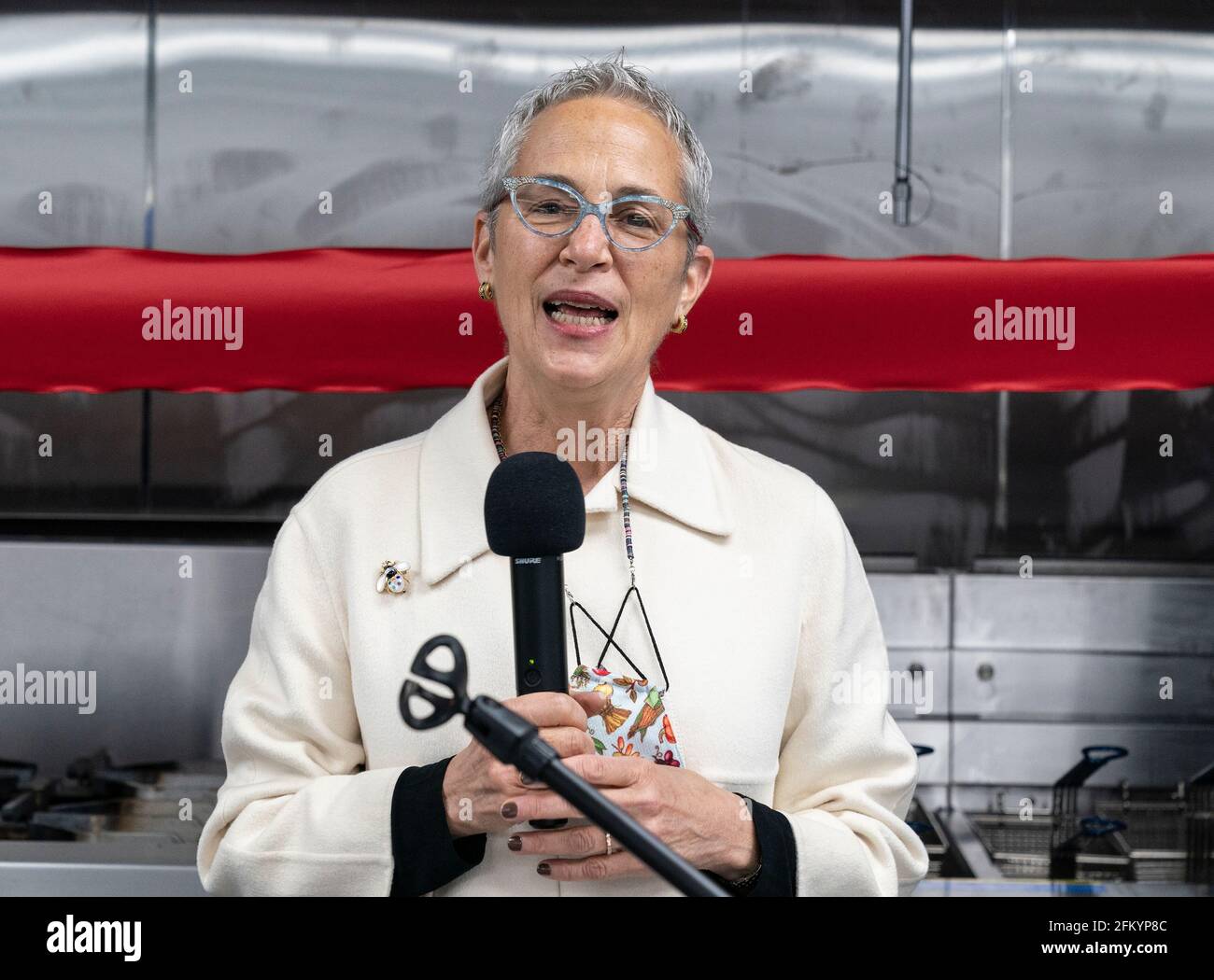 Founder and Chair Liz Neumark speaks at grand opening of Great ...