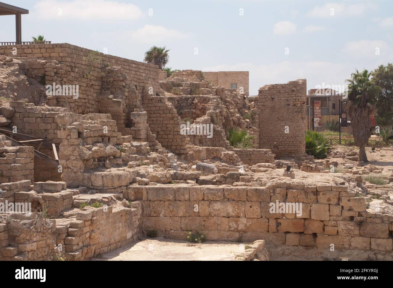 Ruins of Caesarea Maritima, Israel. This was where Herod and Pontias ...