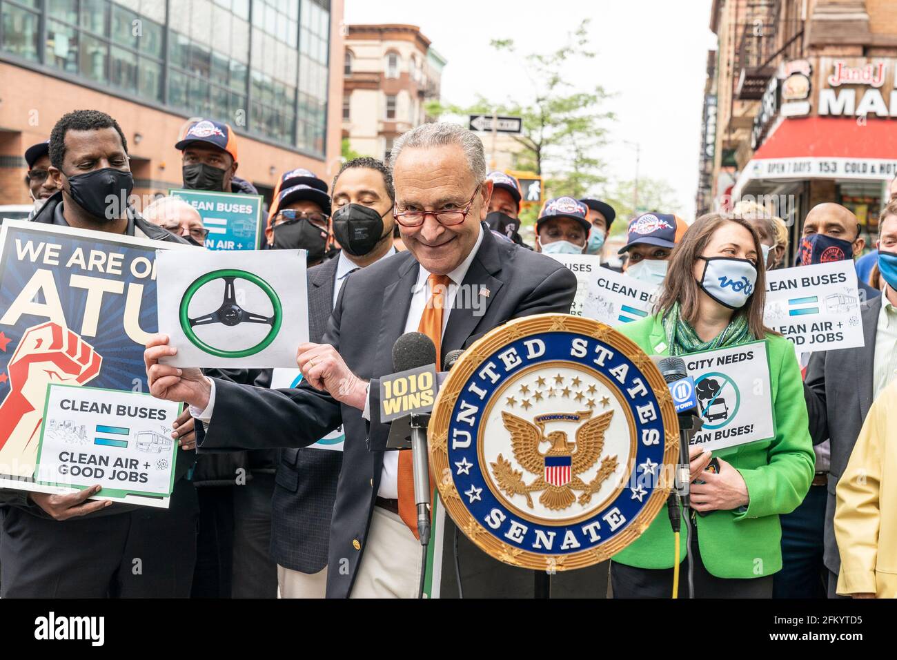 Senate Majority Leader Charles Schumer pushes plan to transform public ...