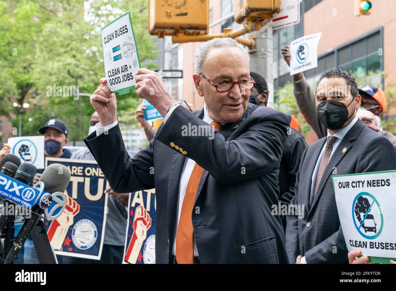 Senate Majority Leader Charles Schumer pushes plan to transform public ...