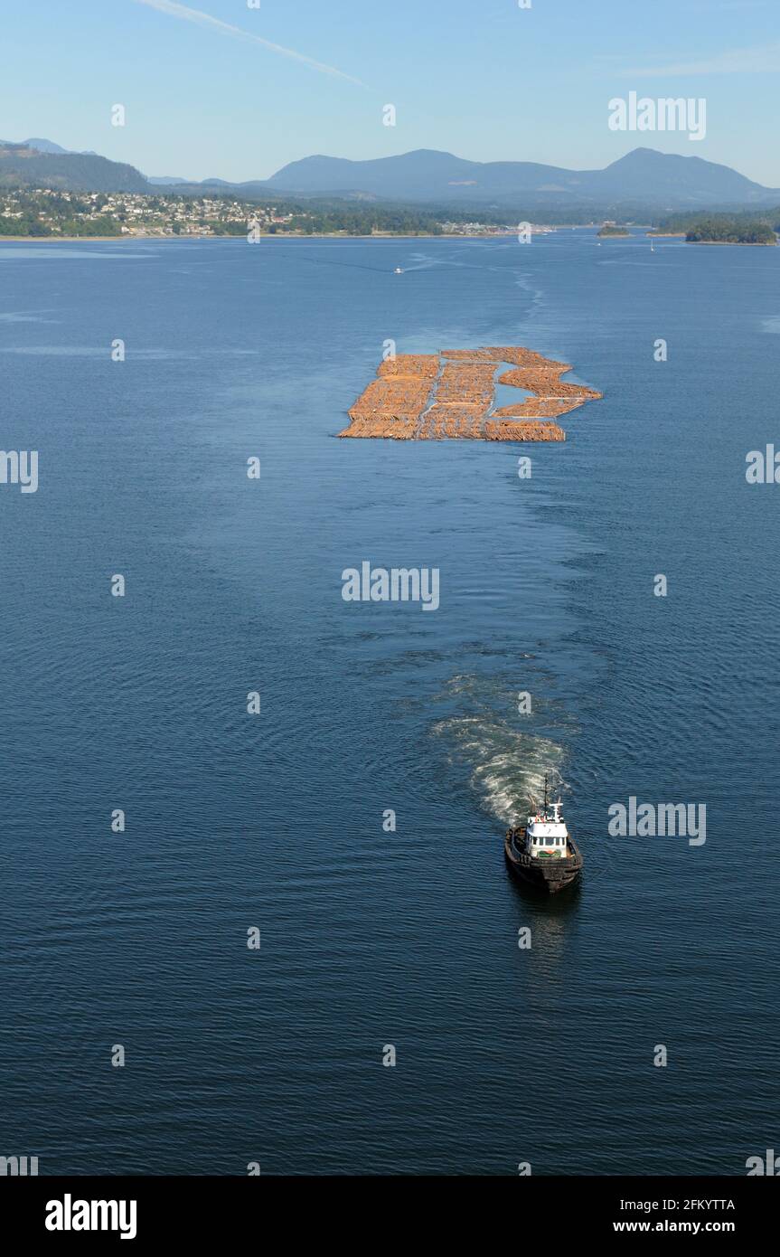 Tug and Log Booms from the Crofton Mill. Catalyst Paper's Crofton ...