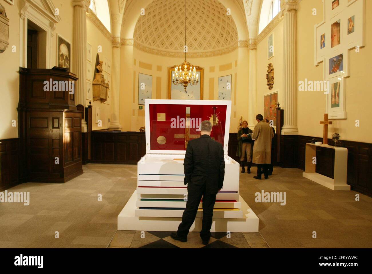 Damien Hirst exhibits works inspired by religious images at Wallspace ...