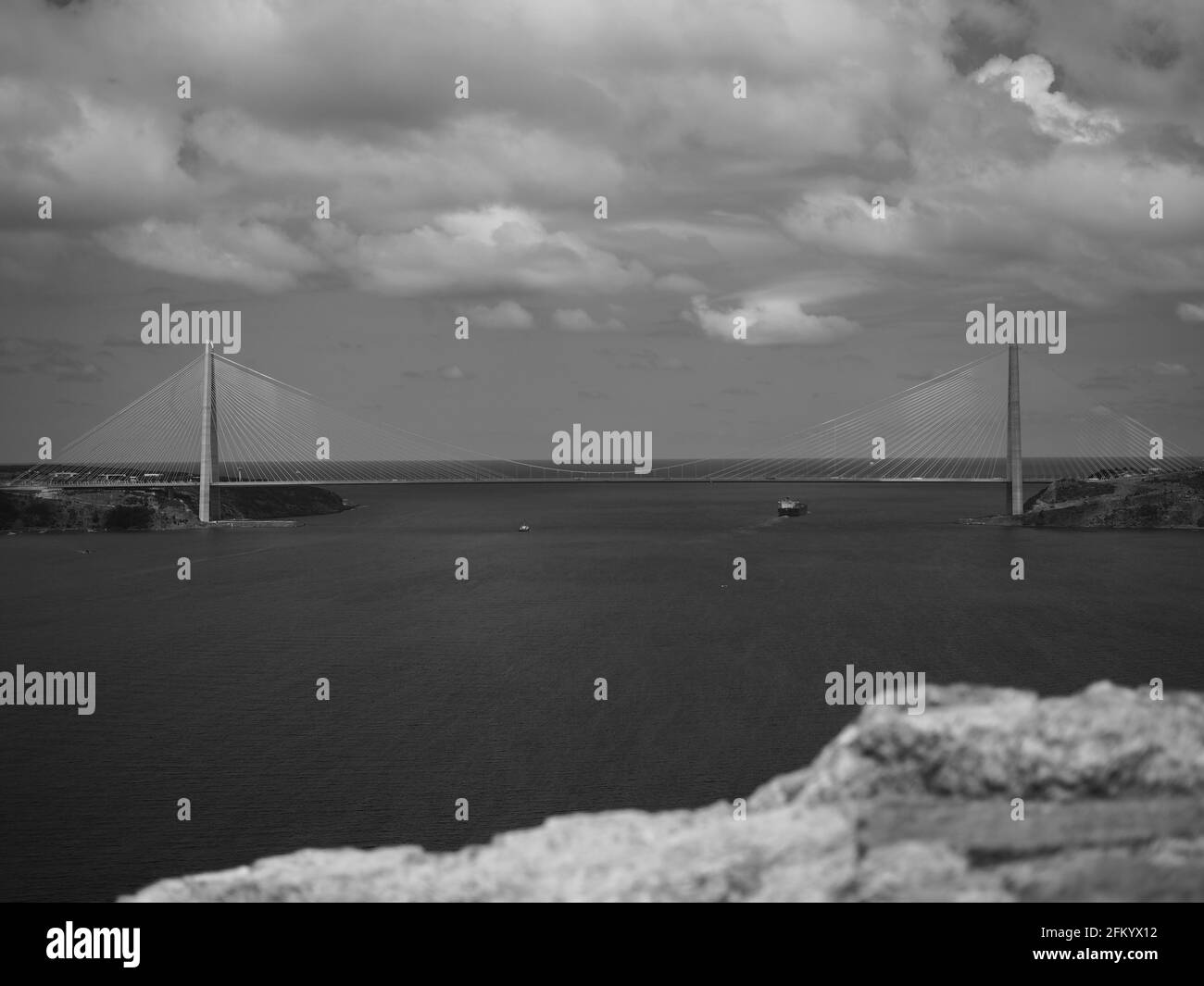 Bridge to viewpoint Black and White Stock Photos & Images - Alamy