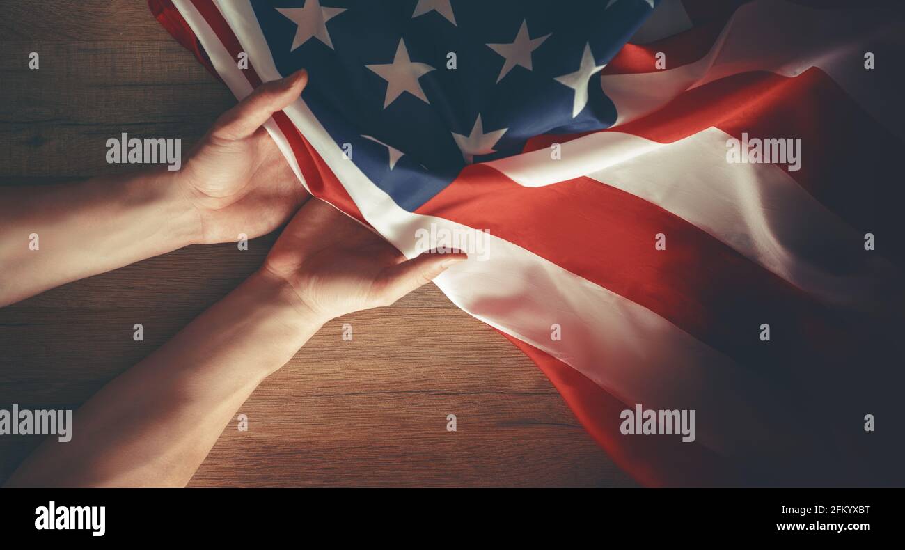 Patriotic holidays. The USA are celebrating 4th of July or Memorial Day ...