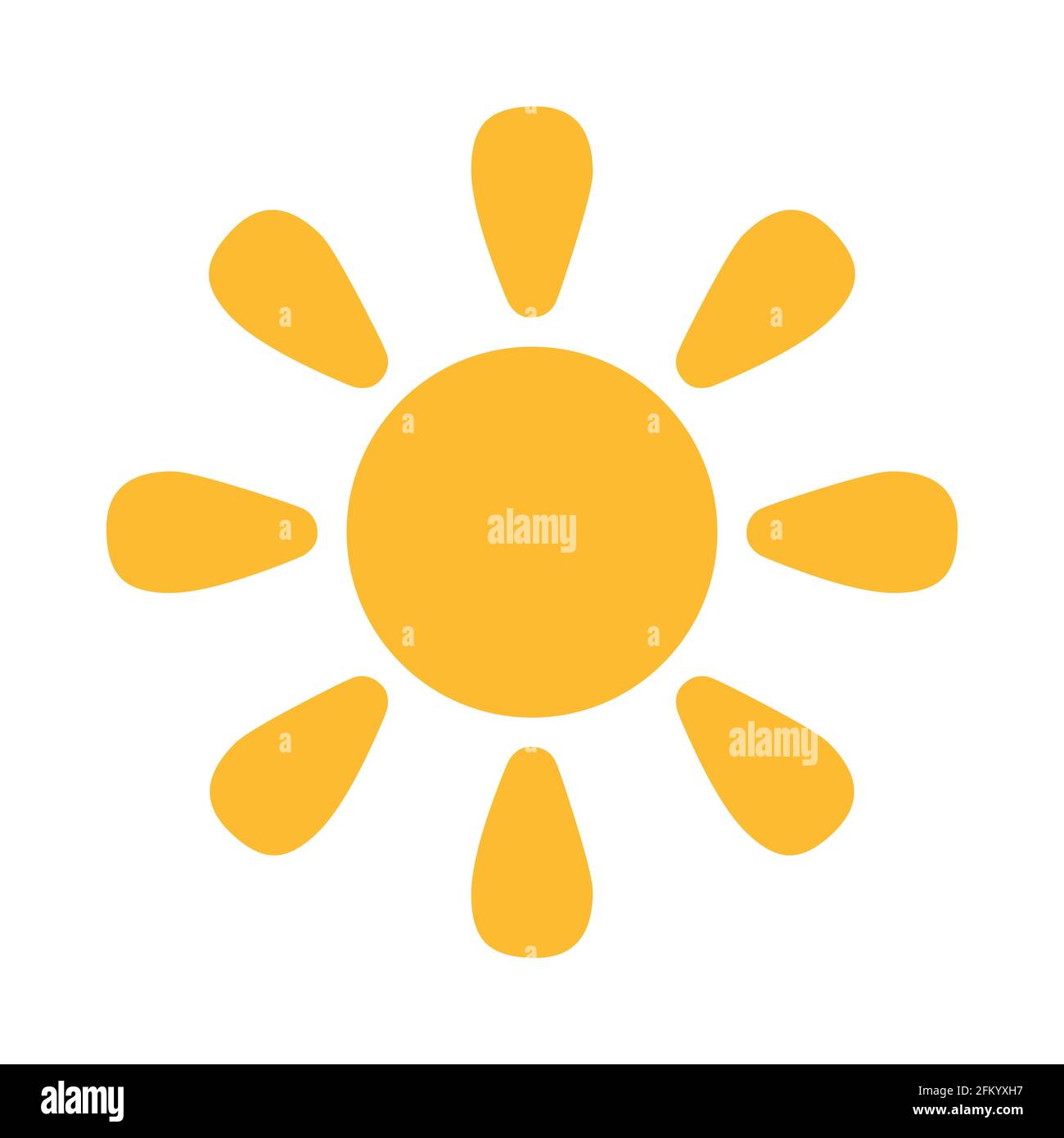 Sun icon vector for your web design, logo, UI. illustration Stock ...