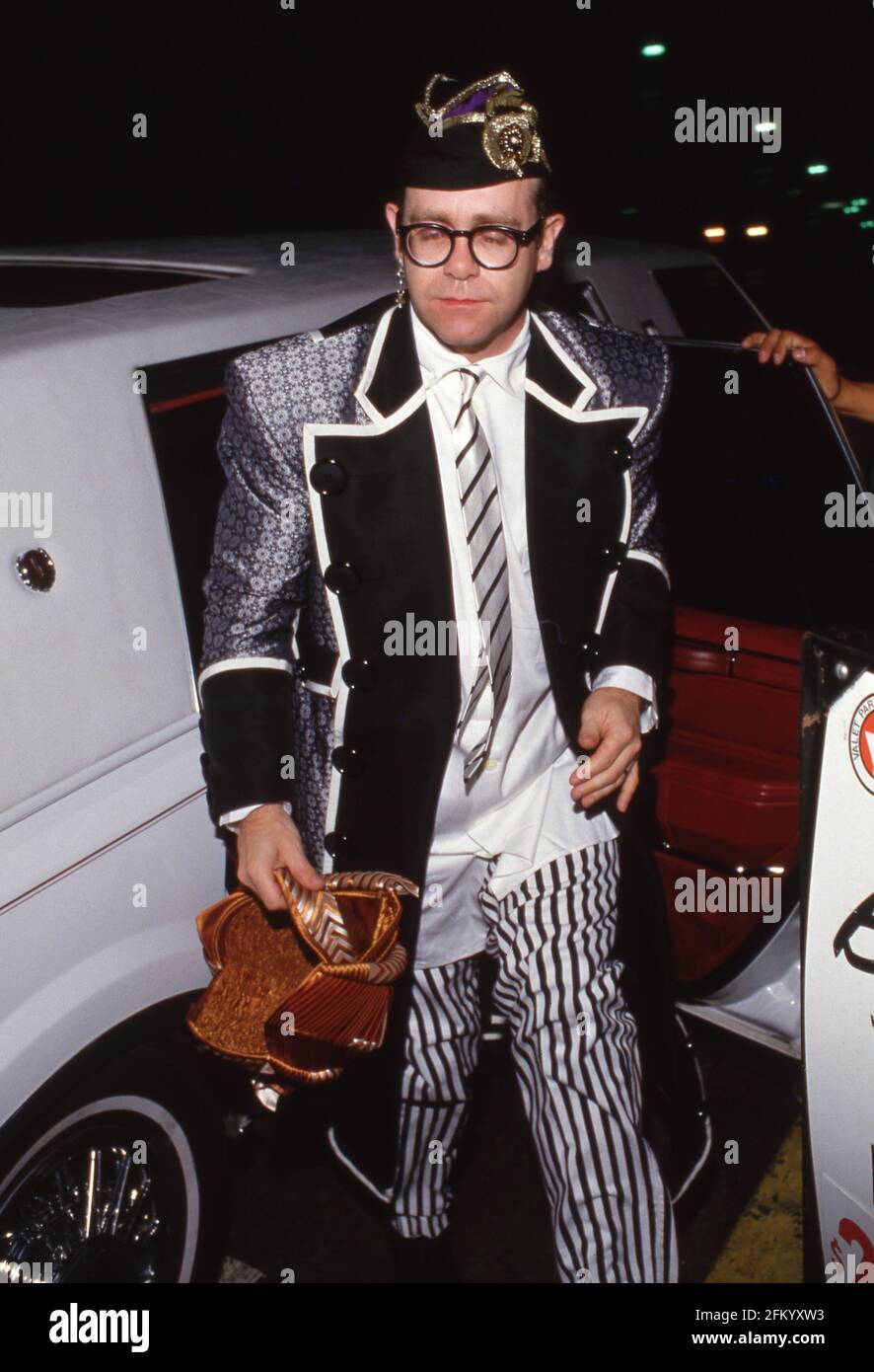 Elton John at Nicky Blair's Restaurant in Hollywood, California on June ...