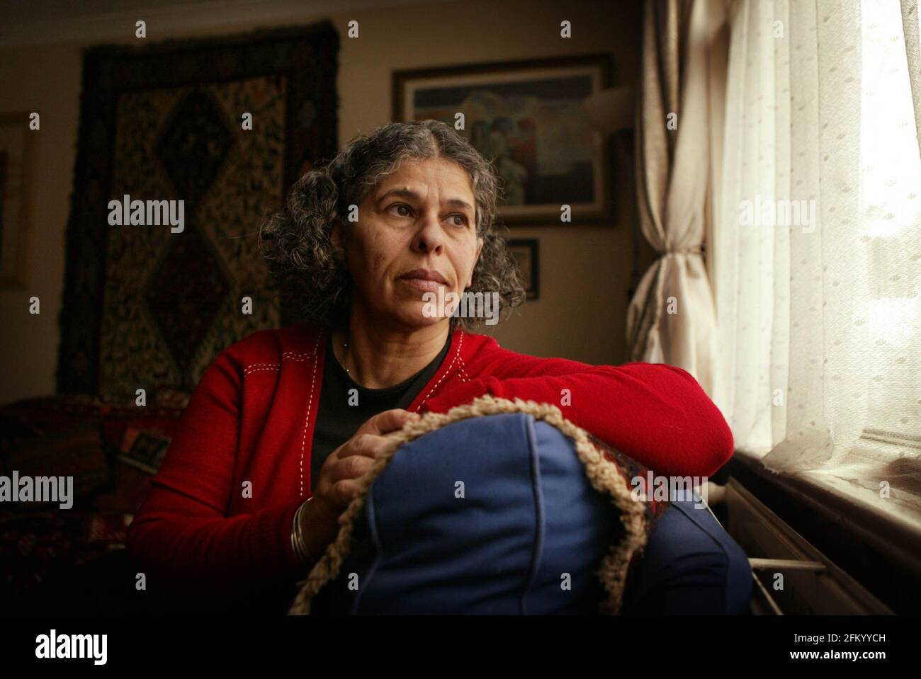 Haifa Zangana, writer at her home in north east London.Picture David ...