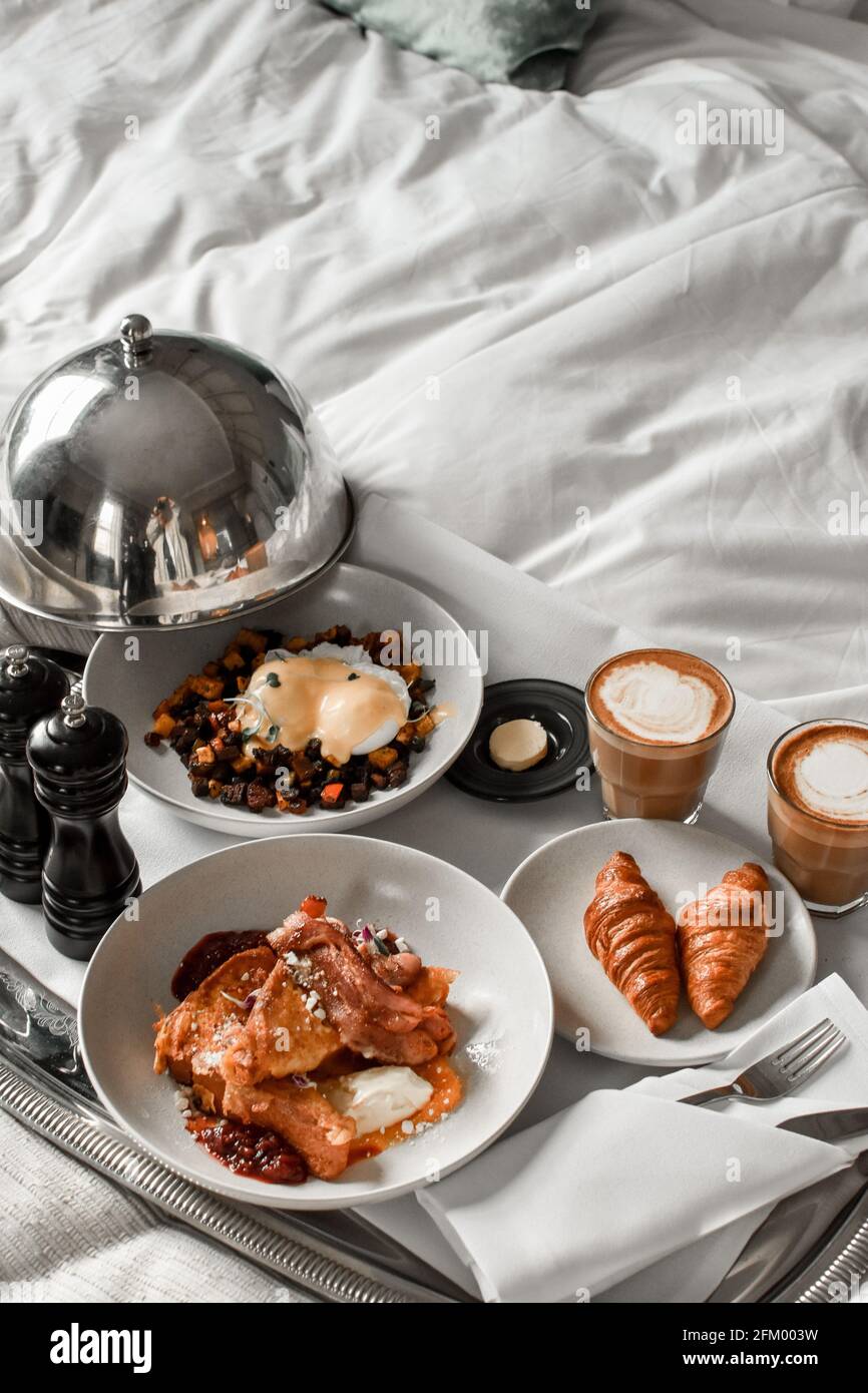 Breakfast in bed Stock Photo - Alamy