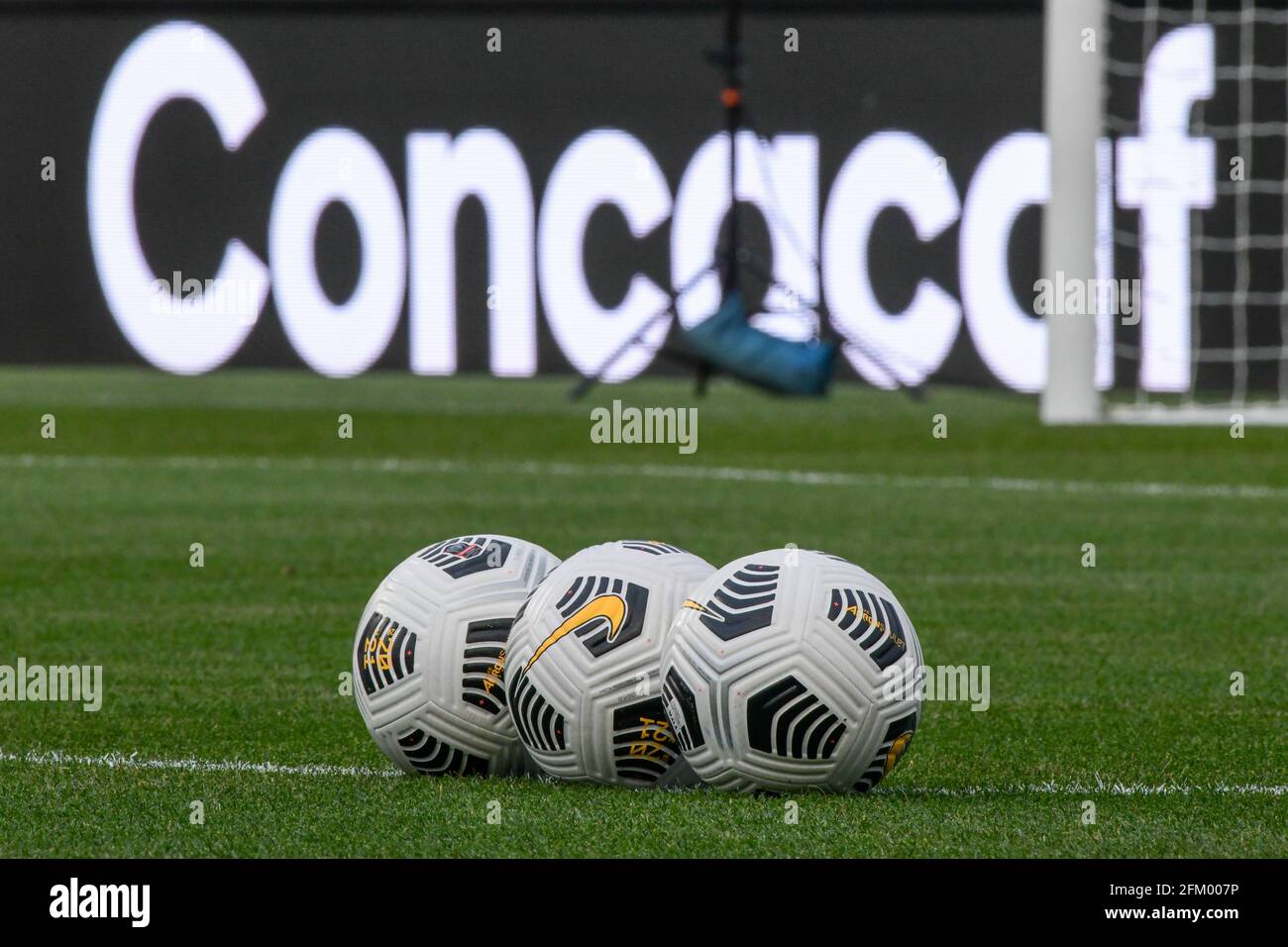 CONCACAF pregame soccer balls with signage. the Philadelphia Union ...